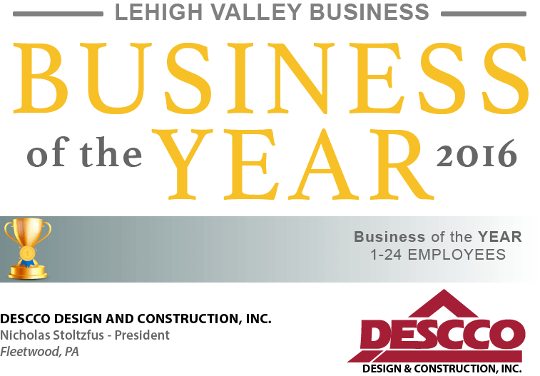 Named '2016 Business of the Year' Winner | DESCCO Construction